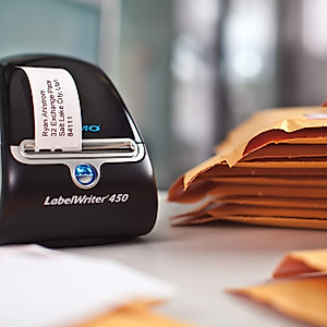 Dymo 28 mm x 89 mm LW Address Labels, 24 Rolls of 130 Easy-Peel Labels (3120 Labels), Self-Adhesive, for LabelWriter Label Makers, Authentic - Black, White