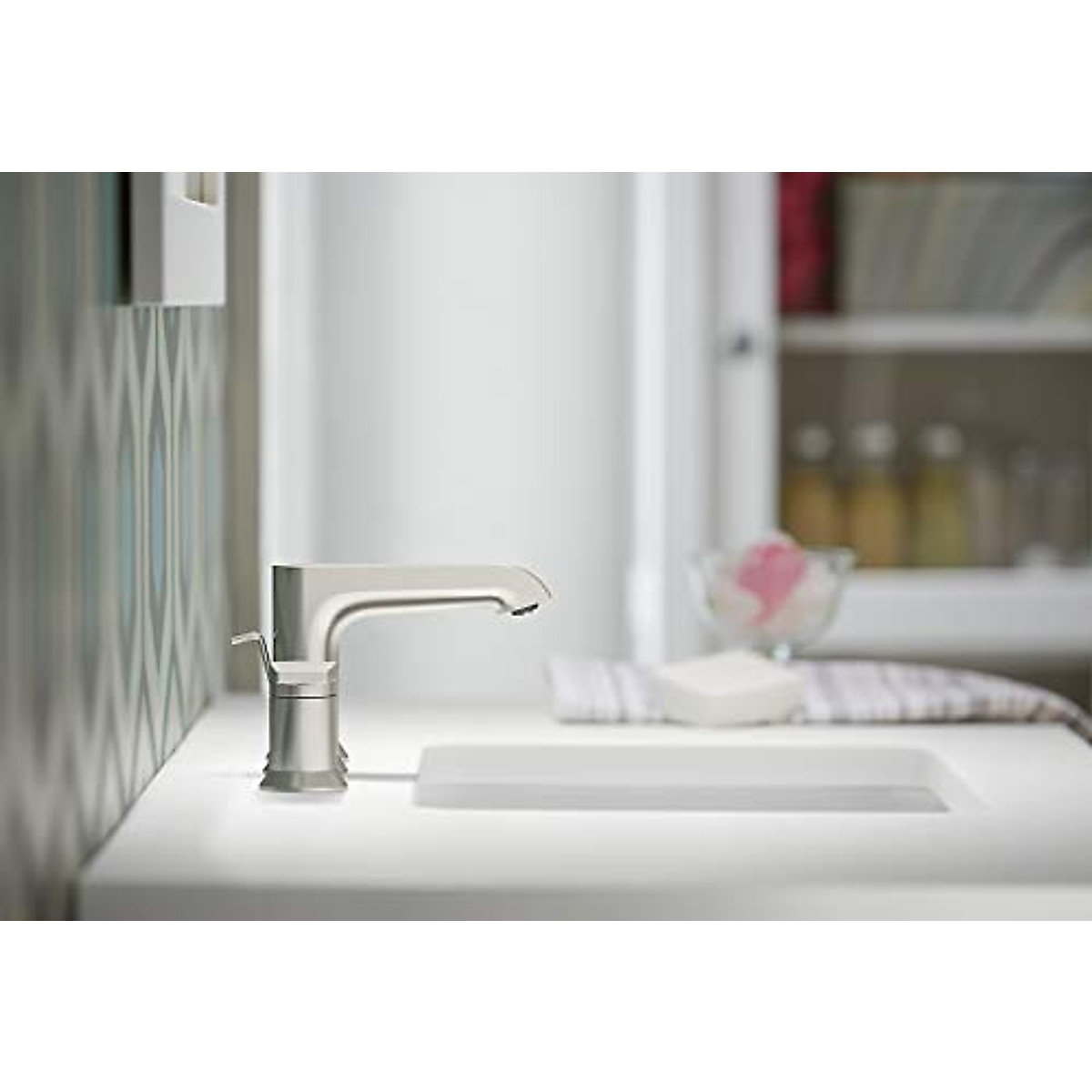 KOHLER 97093-4-BN Hint Widespread Faucet, Vibrant Brushed Nickel