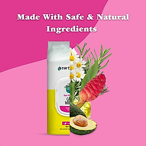 earthbath Fragrance-Free Hypo-Allergenic Cat Wipes - for Sensitive Skin and Allergies, Aloe Vera, Vitamin E - Safely & Easily Wipe Away Your Feline Friend's Dander and Dirt - 100 Count (Pack of 2)