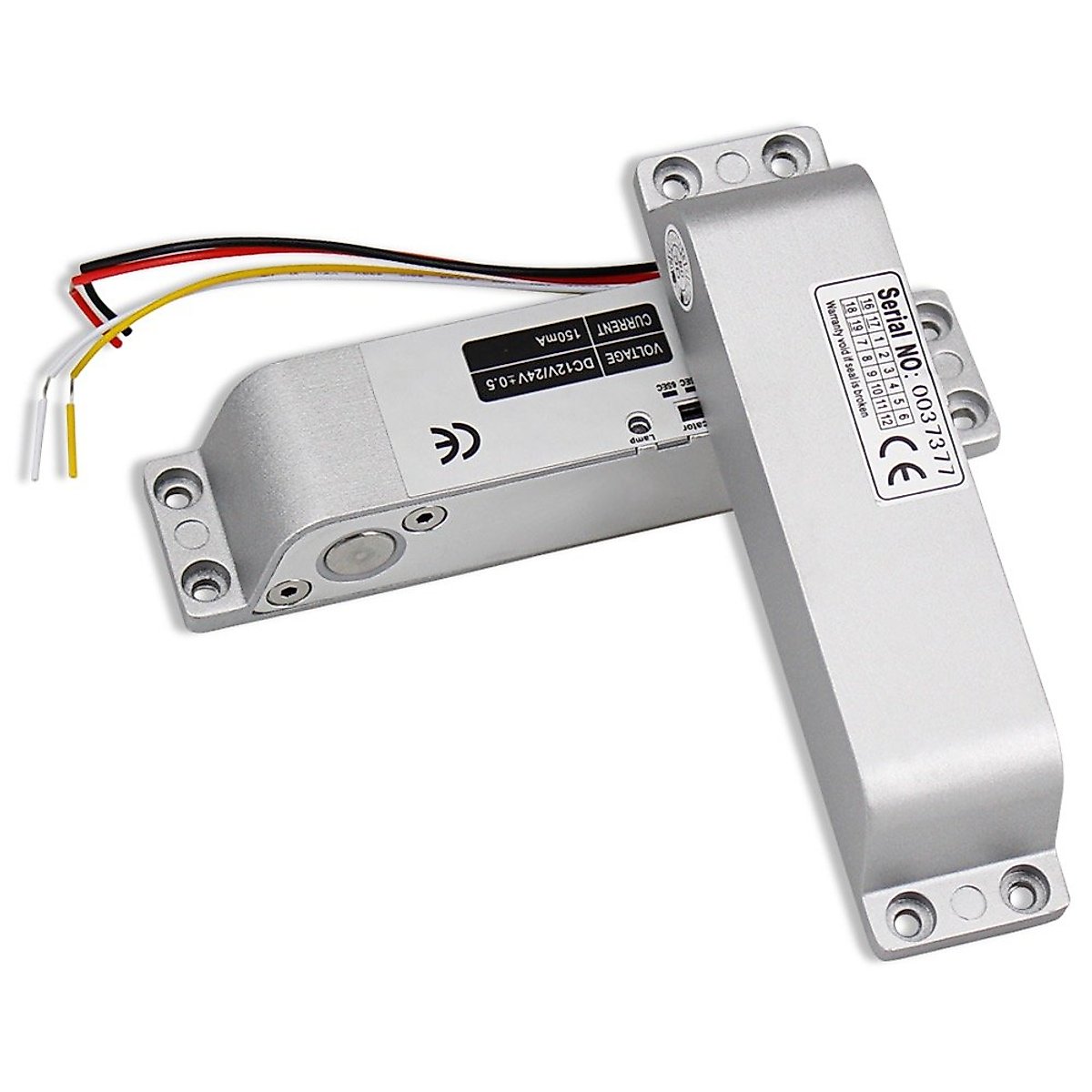 LIBO Electric Drop Bolt Lock DC 12V Fail Safe NC Mode Electronic Door Lock for Access Control Security System with Time Delay