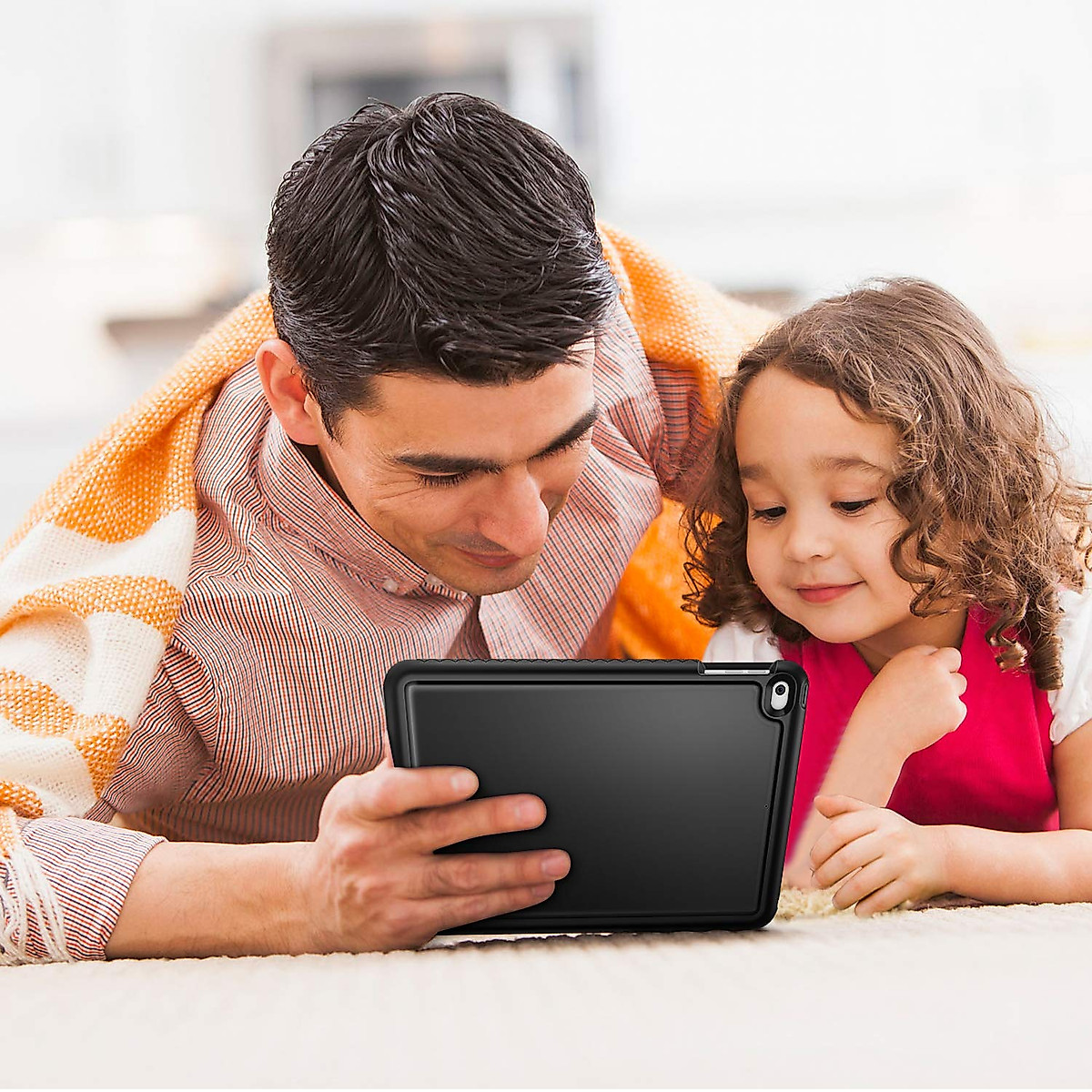 Fintie Case for iPad 6th / 5th Generation (2018/2017), iPad Air 2 / Air 1 (9.7 Inch) - [Mighty Shield] Heavy Duty Anti Slip Shock Proof Kids Friendly Drop Protection Silicone Cover, Black