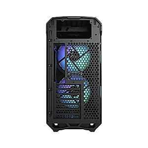 Fractal Design Torrent Compact RGB Black - Light Tint Tempered Glass Side Panels - Open Grille for Maximum air Intake - Two 180mm RGB PWM Fans Included - Type C - ATX Airflow Mid Tower PC Gaming Case
