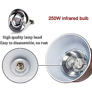 LINKANRUO 2PCS Commercial Food Warmer, Buffet Heating Lamp for Keep Food Warm, 60-180cm Retractable Food Heating Lamp Food Heat Pendant Light for Food Service Restaurant Kitchen Lamps(Silver)