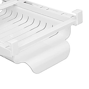 Ziplock Bag Hanging Storage Rail Rack, Fridge Shelf Holder Clip Sliding Rail Tray Save Space for Fridge