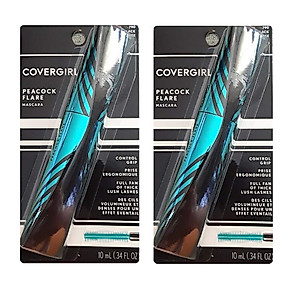 Pack of 2 CoverGirl Peacock Flare Mascara, Intense Black 7902