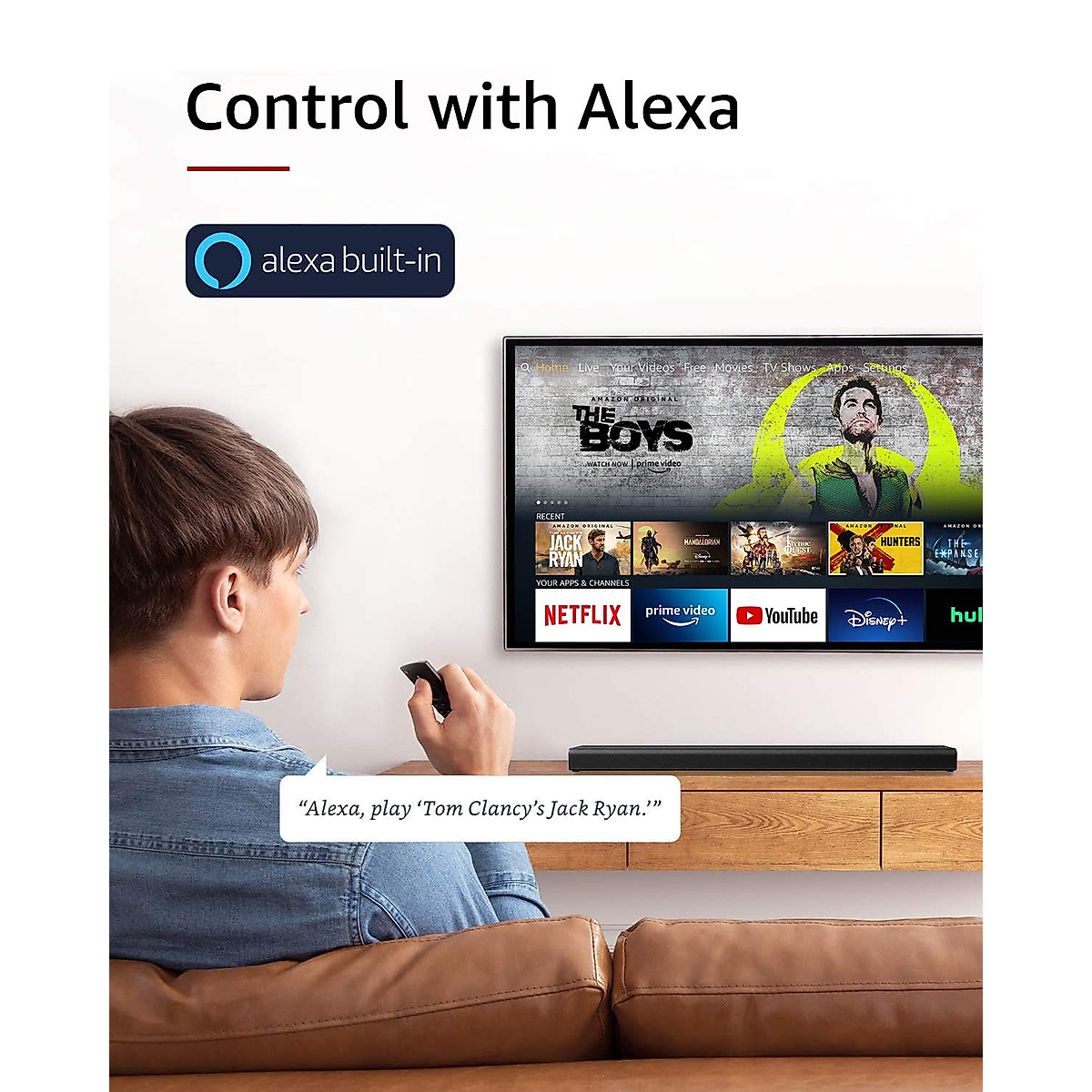 TCL Alto 8+ 2.1 Channel Sound Bar with Built-In Subwoofer – Fire TV Edition