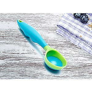 Ice Cream Scoop, 2PCS Nonstick Anti-Freeze Food grade PPR + rubber Ice Cream Scooper with the Hung Hole Design, Comfortable Handle, Dishwasher Safe,Ice Cream Scoops,