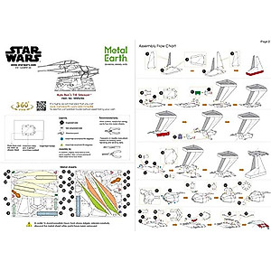 Fascinations Metal Earth Star Wars The Last Jedi Kylo Ren's TIE Silencer 3D Metal Model Kit