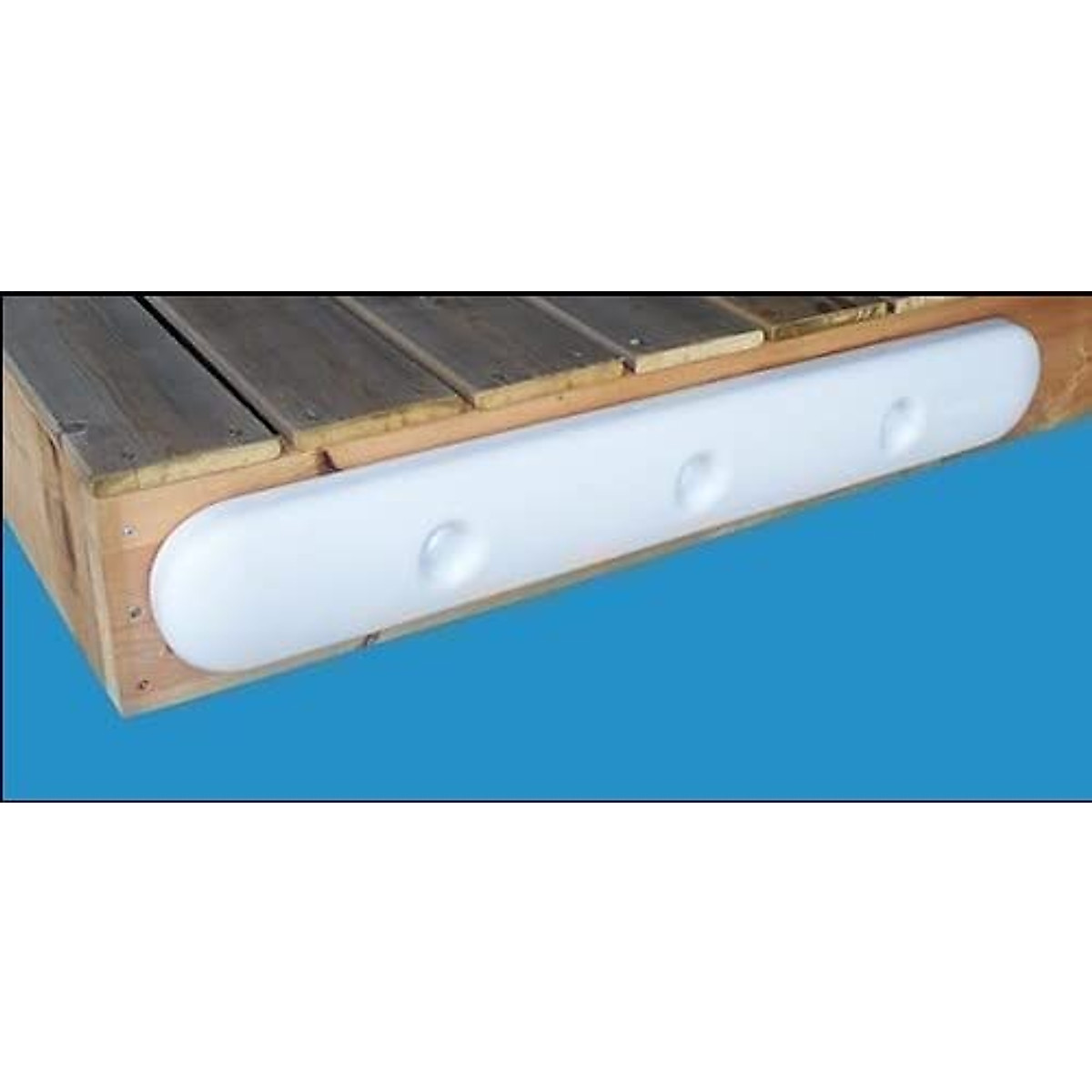 Dock Edge + PVC Ultra Gard Guards (1-Piece/1-Pack), 35-Inch, White