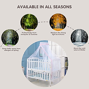 SH-RuiDu 1PC Crib Dome Net Baby Child Mosquito Net Newborn Foldable Mosquito Mesh Net