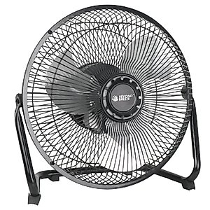 BEYOND BREEZE 9 inch Floor Fan, 3-Speed Small All Metal Cradle Floor Fans with Adjustable Tilt for Desk, Tabletop, Office