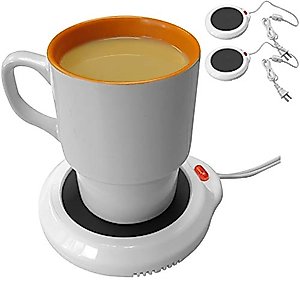 2 Pack - Evelots Desktop Electric Mug Warmer-Coffee/Tea/Cocoa/Soup/Scented Candles