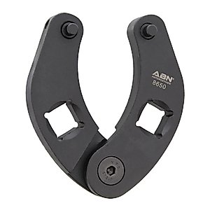 ABN Adjustable Gland Nut Wrench – 3/4in Drive Small Universal Hydraulic Cylinder Spanner Wrench, 2 to 6in Capacity