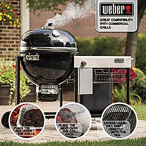 (35 Pack) Drip Pans Compatible with Weber Grills Spirit Gas Grills, Q Grills, Genesis and Genesis II LX 200 300 Series l Disposable Aluminum Foil Grease Trays l BBQ, Roasting, Baking & Cooking