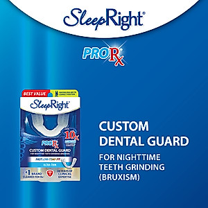 SleepRight ProRx Custom Fit Dental Guard - Helps with Teeth Grinding, Clenching and Bruxism - Provides Maximum Protection