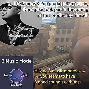 MobiFren Holeic Wireless Bluetooth Earbuds Hi-Fi Quality Stereo Sound Metal Ear Body with Smartphone Mobile App-Magnetic Earphones for Sport, Running Sweat-Proof (Grey)