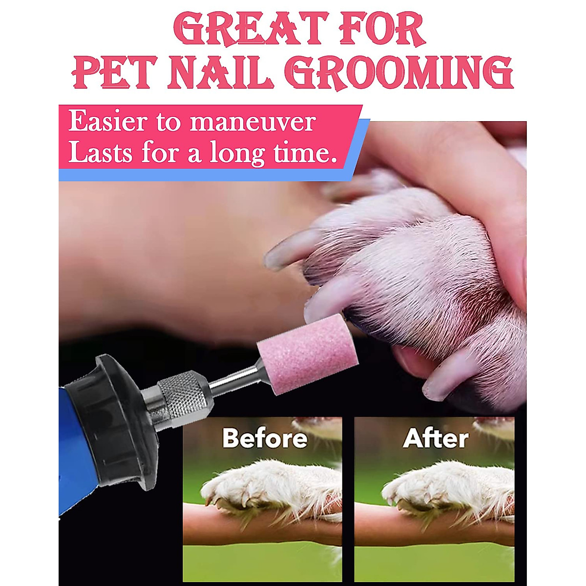 SHITIME 72 Pack Grinding Stone Set 1/8" Shank, Sanding Drill Bit for Rotary Tool Flap Wheel for Grinding, Polishing, Deburring Ferrous Metal(12/10/8/6/5/4mm Bullet Shape)