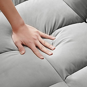 Zenaha Modern Style 3-in-1 Sofa Bed Chair with Adjustable Backrest and Recliner Convertible Sofa Bed Multifunctional Single Sofa Bed for Adults