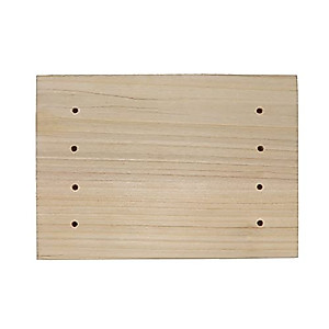 Rabbit Scratching Pad Wooden Scratch Pad Bunny Feet Pad for Rabbit Chinchilla Guinea Pig (A)