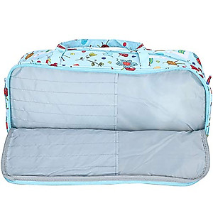 Knitting Bag Travel Yarn Storage-Tote Bag Organizer for Yarn High Capacity Yarn with Inner Divider Portable for Unfinished Carrying Knitting Project Needles Organizer