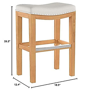 Christopher Knight Home Avondale Backless Counter Stools, 2-Pcs Set, Beige