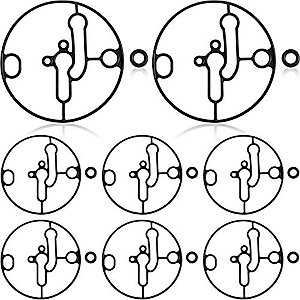 8 Sets Bowl Gasket for 698781 Float Bowl Gasket Replacement Part Including 8 Pieces 698781 Bowl Gaskets and 8 Pieces Seals O-Ring Compatible with Nikki Carburetor Troy-Bilt Toro Lawn Mowers (Black)