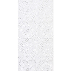 Brewster 148-32817 Victorian Tin Ceiling Paintable Wallpaper, White