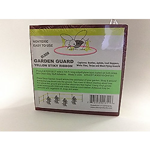 Olson Garden Guard Yellow 2" Wide by 100ft. Sticky Fly Ribbon Safe Non-Toxic