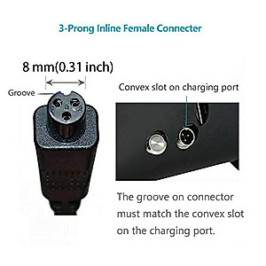 UpBright 3-Pin 36V 1A AC/DC Adapter Compatible with Qili QCF3601P1A100 W151550590140 Hon-Kwang HK-AD-360U100-US W15155059014 QL-09005-B3601500F Razor Hovertrax 2.0 SWAGWAY X1 Scooter Battery Charger