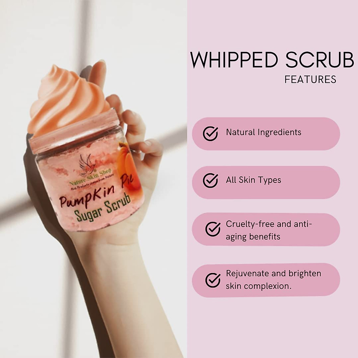 Sugar Scrub Soap Whipped Cream (Blueberry)