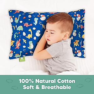 KeaBabies Toddler Pillowcase for 13X18 Pillow - Organic Toddler Pillow Case for Boy, Kids - 100% Natural Cotton Pillowcase for Miniature Sleepy Pillows - Toddler First Pillow