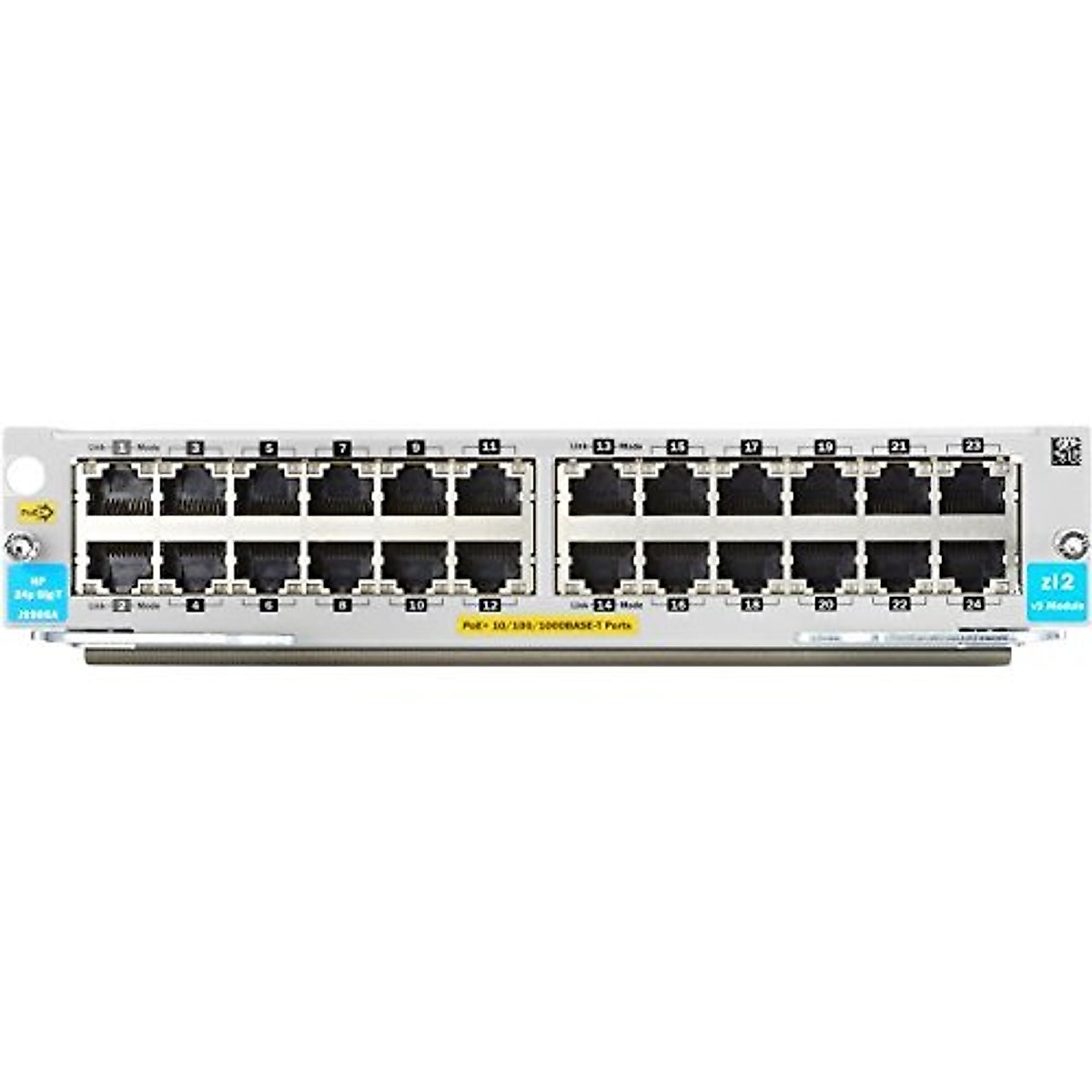 HP E 24P 10/100/1000BASE-T PoE+ V3 ZL2 Mod Network Hub (J9986A#ABA)