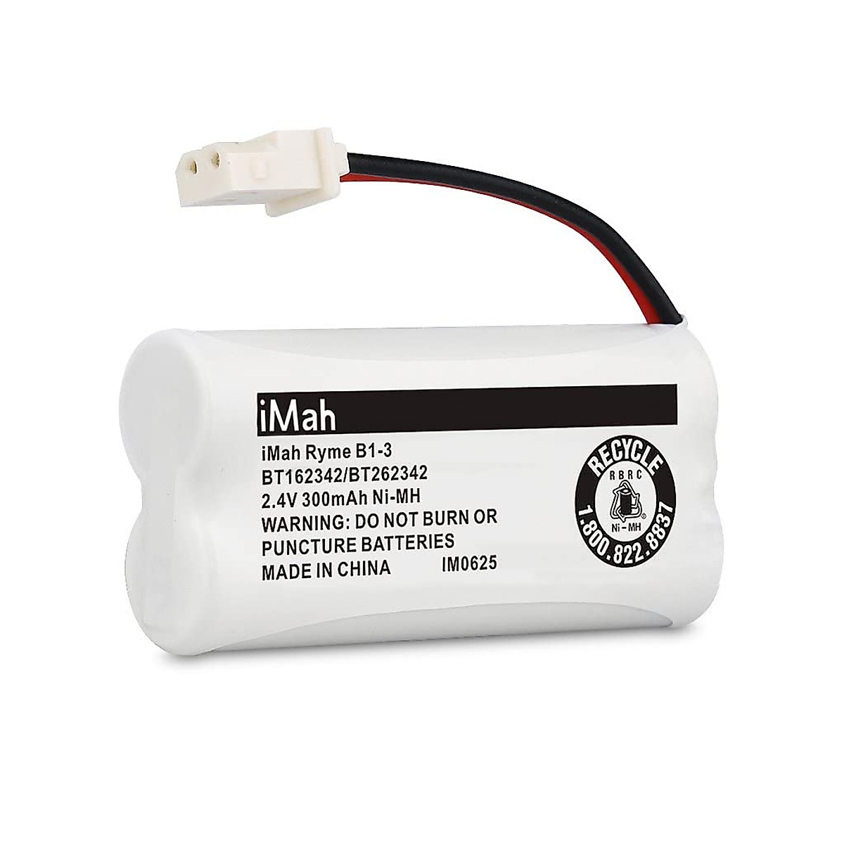 iMah BT162342 BT262342 BT183342 BT283342 Cordless Phone Batteries Compatible with VTech CS6114 CS6419 CS6719 AT&T EL5210 EL52300 EL52400 CL81101 CL80111 Handset Telephone, 2-Pack