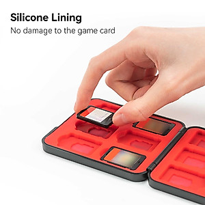 YOCORE Switch Game Holder Case for Switch/OLED with 12 Cartridge Slots, Portable Storage Card Box Games Holder Organizer for Switch, Lite, OLED Game Cards -P5