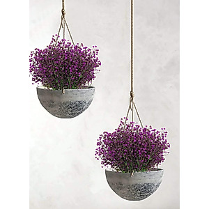 LOVENIMEN Artificial Chrysanthemum Flowers, Real Touch Silk Daisy Plastic Plants Home Decorations for Bridal Wedding Bouquet Bunches Hotel Party Garden Floral Décor Purple 4pack