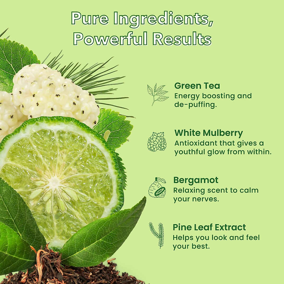 Patchology Perk Up Hydrating Under Eye Masks with Green Tea - Under Eye Patches For Dark Circles and Puffy Eyes Care, Treatment & Moisturizer - Eye Bags, Puffiness & Wrinkles Reducer (5 Pairs)