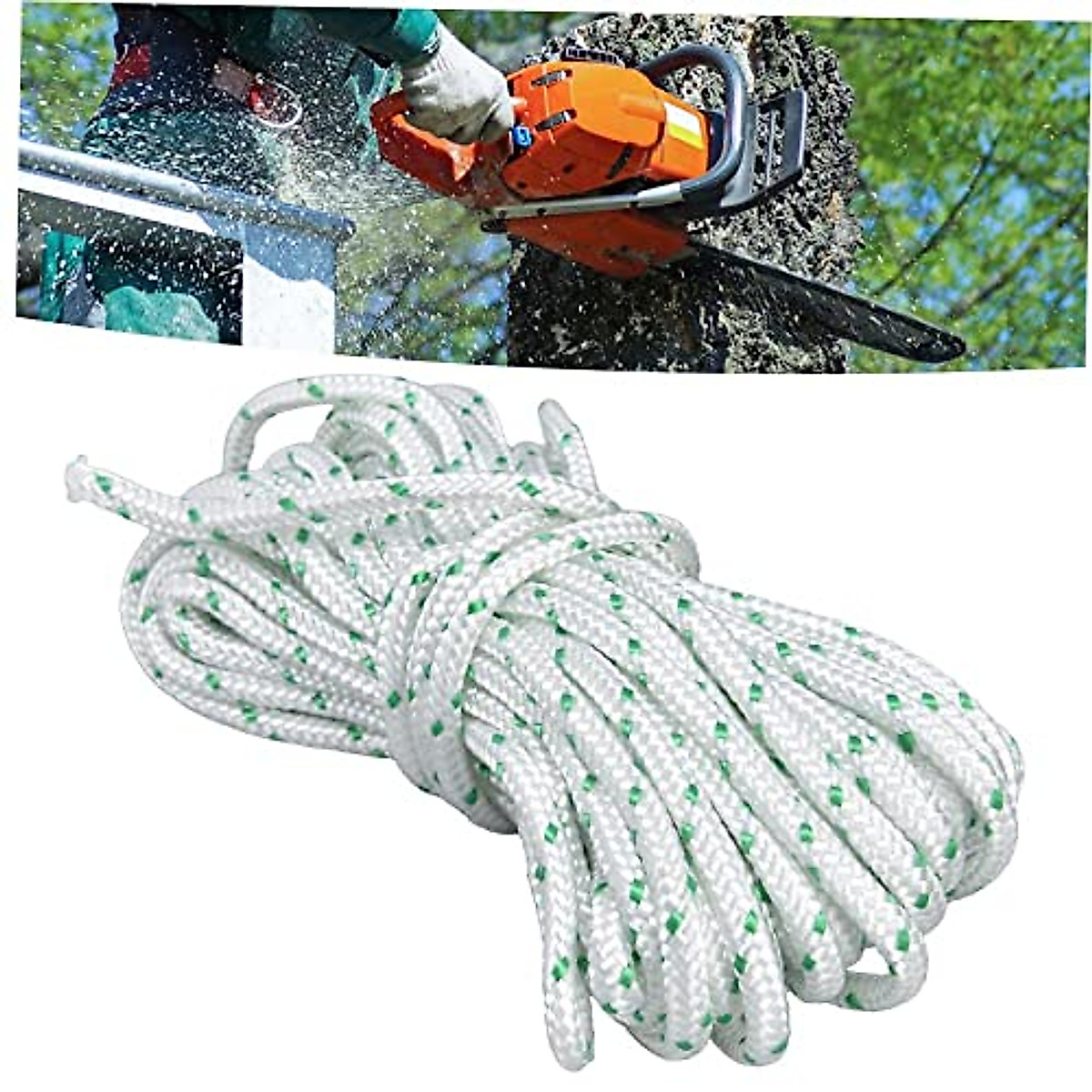 4.5mmx10m Recoil Starter Rope Nylon Garden Chainsaw Starter Pull Cord for Lawn Mower