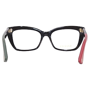Gucci Petite Fit Eyeglasses GG0165ON 003 Black/Red/Green 51mm 165