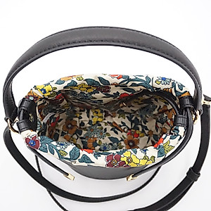 Tory Burch 86077 Black With Gold-Toned Hardware Women's Emerson Mini Bucket Bag