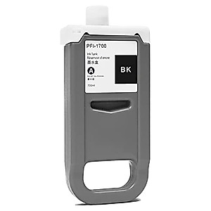 KSUMEI PFI1700 PBK Compatible Ink Cartridge Replacement for Canon PFI1700 for imagePROGRAF Pro2000,2100 Pro 4000s,4100,6000s,6100,6100S,4100S Printers 700ML (PBK)
