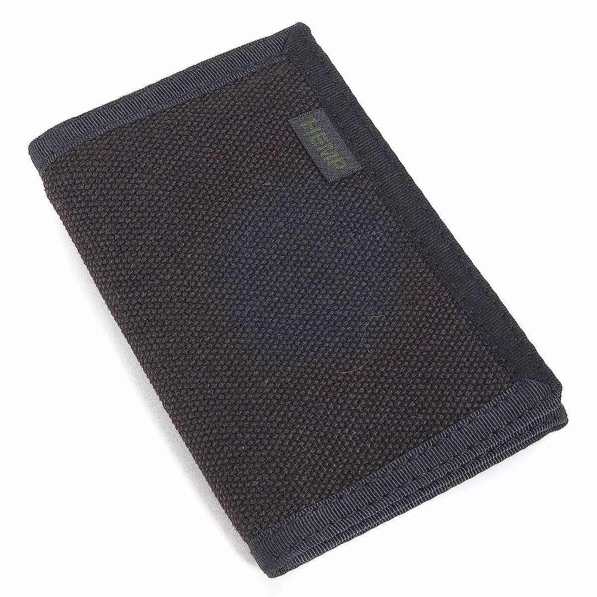 Hempmania Hemp Eight Compartment Tri-fold Wallet – Black – One Size