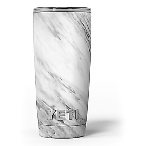 Design Skinz Slate Marble Surface V10 - Skin Decal Vinyl Wrap Kit Compatible with The Yeti Rambler Cooler Tumbler Cups