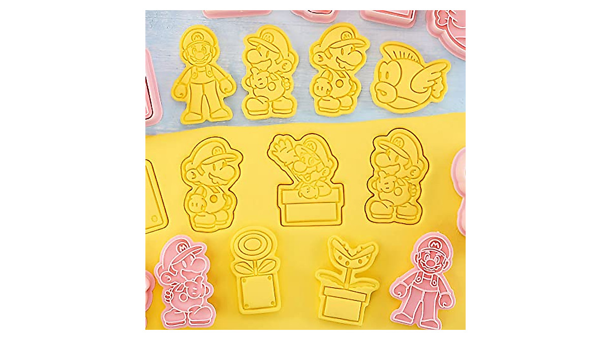 Mario Cookie Cutters, Mario Cookie Cutter Set, Mario Bros Cookie Cutter ...