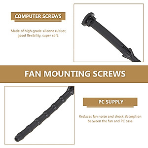 SHERCHPRY 8pcs Shock-Absorbing Nails Fan Shock Absorption Pin Shock Absorption Rivet Computer Screws Computer Supply Computer Part Rivet for Computer Case Accessories Damping