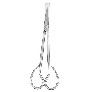 VOLDAX Bonsai Scissors Stainless Steel Leaf Sprout Shears with Long Handle for Garden Flower Vegetable Bonsai Tools Set
