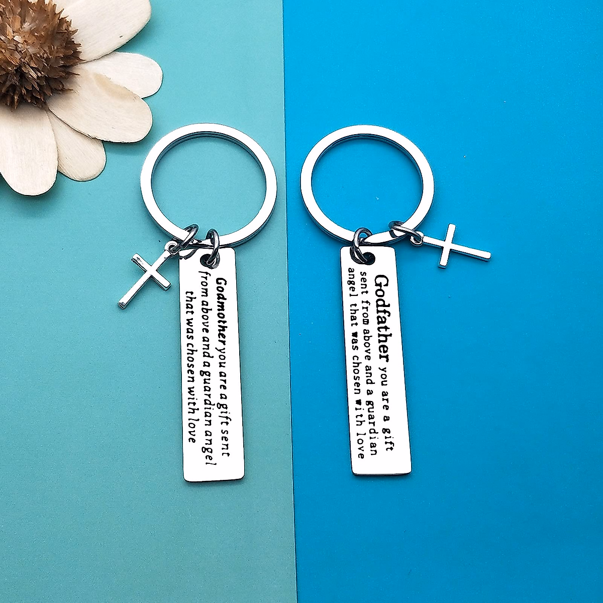 Godparent Gift from Godchild Godmother Proposal Gift Christening Gift First Communion Keychain for Godmother Godfather Godparents Announcement Gift Appreciation Godparent Gift Fathers Mothers Day Gift
