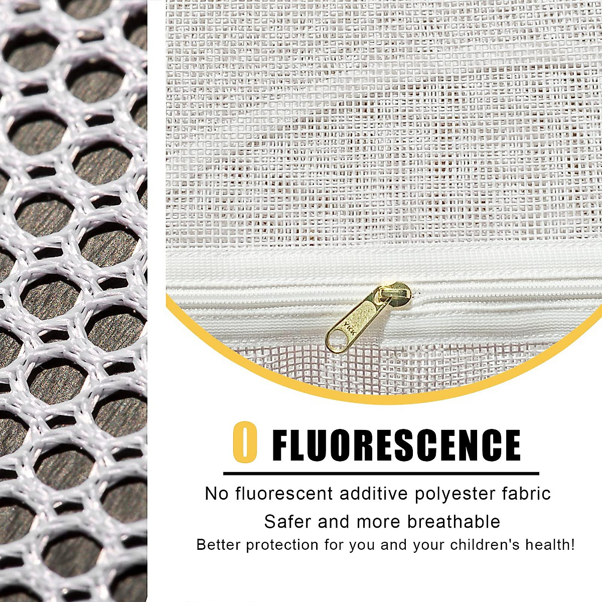 Ligereza Baby Mesh Bath Toy Organizer，Multiple Ways to Hang, Ultra Large Capacity & Large Opening, Bathroom Toy Holder, Bath Toy Storage Bag With 5 Side Pockets (Large White)