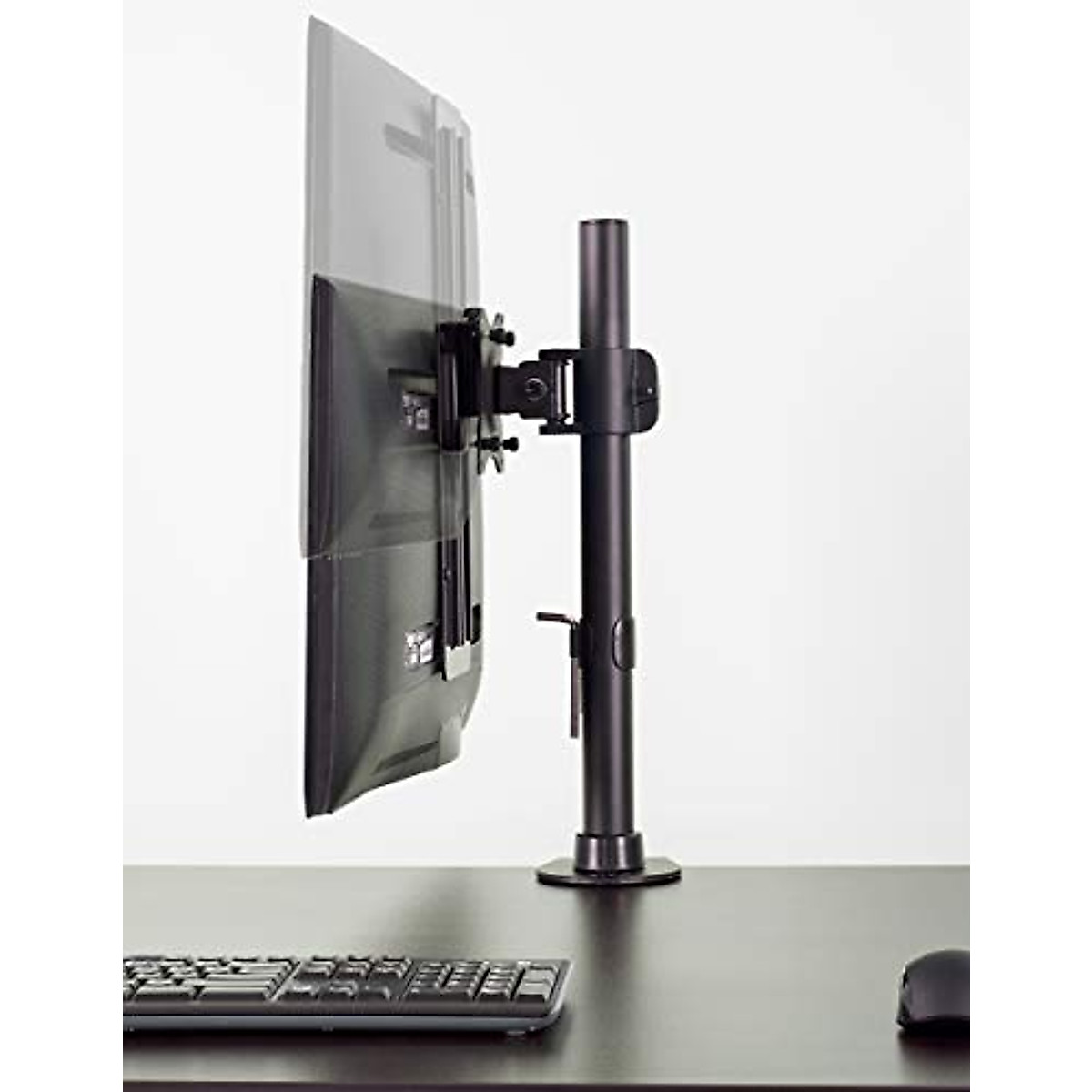 VIVO Height Adjustable VESA Adapter for Single 13 to 27 inch Monitor, Accessory Bracket Kit for Individual Screen, Black, Stand-VAD3