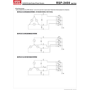 Mean Well RSP-2400-24 AC to DC Power Supply, Single Output, 24 Volt, 100 Amp, 2.4K Watt, 10.9" L x 7" W x 2.5" H