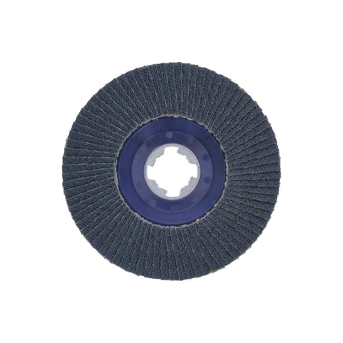 BOSCH FDX27450120 1-Piece 4-1/2 In. X-LOCK Flap Disc 120 Grit Compatible with 7/8 In. Arbor Type 27 for Applications in Metal Blending and Grinding